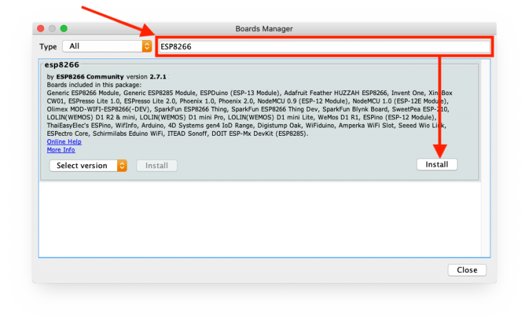 Tweaking4All.nl - Beginnen met de ESP8266 als Arduino vervanger